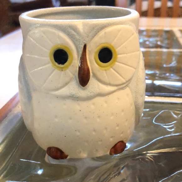 Accessories | Snow Owl Mug Preloved Can Use As A Pencilpenmake Up ...